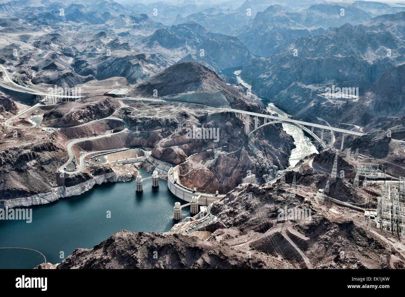 Hoover dam aerial hi-res stock photography and images - Alamy