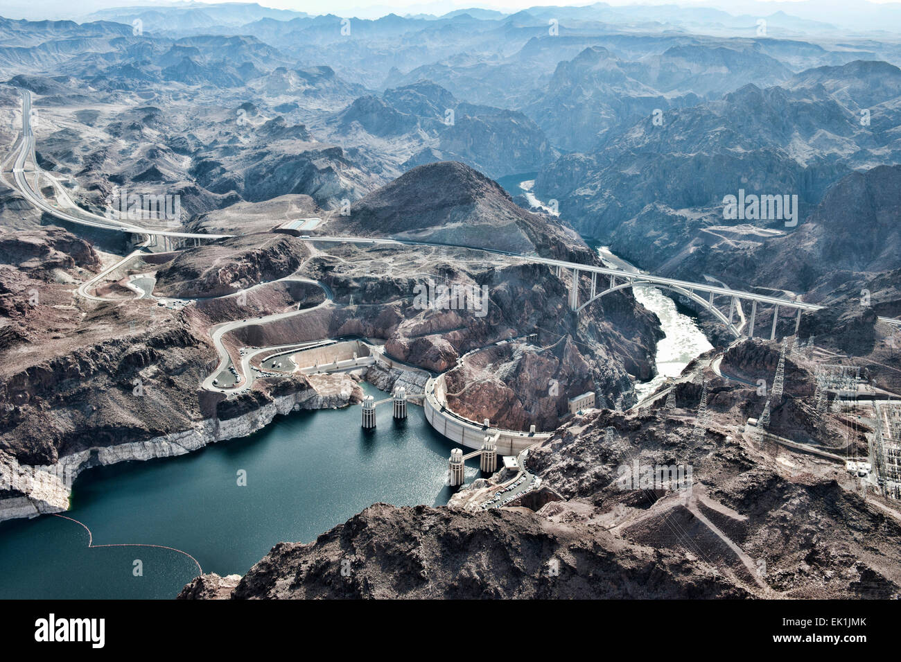 Hoover dam aerial hi-res stock photography and images - Alamy