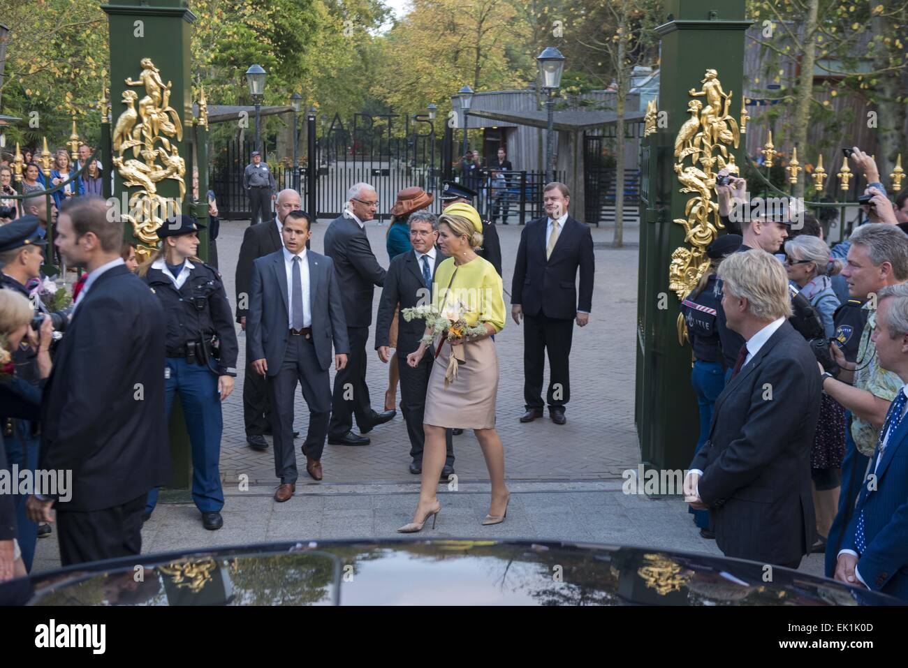 Queen Maxima opening a new micro-organism museum Micropia at Artis Zoo ...