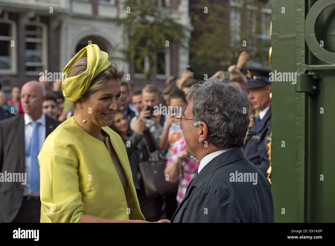Queen Maxima opening a new micro-organism museum Micropia at Artis Zoo ...