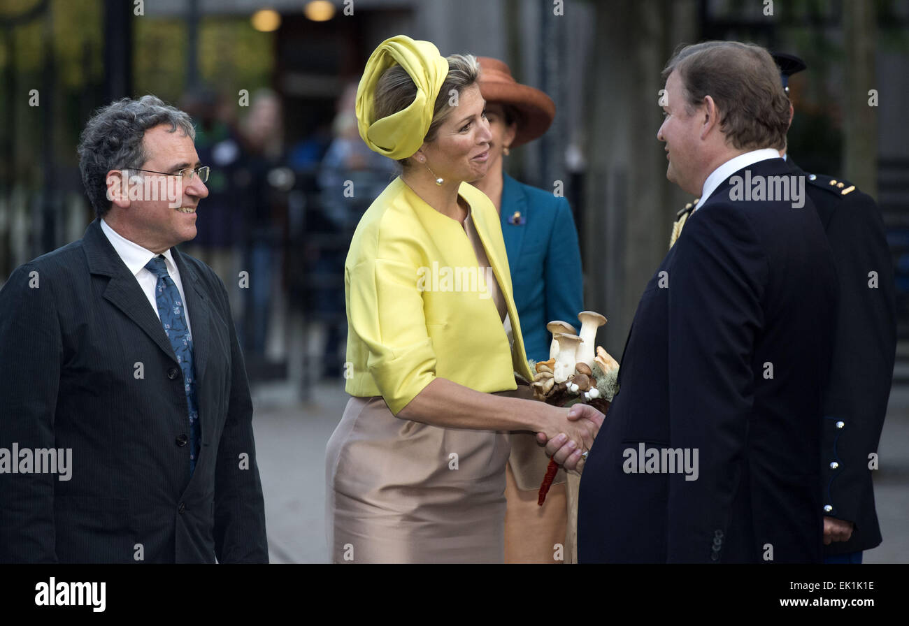 Queen Maxima opening a new micro-organism museum Micropia at Artis Zoo ...