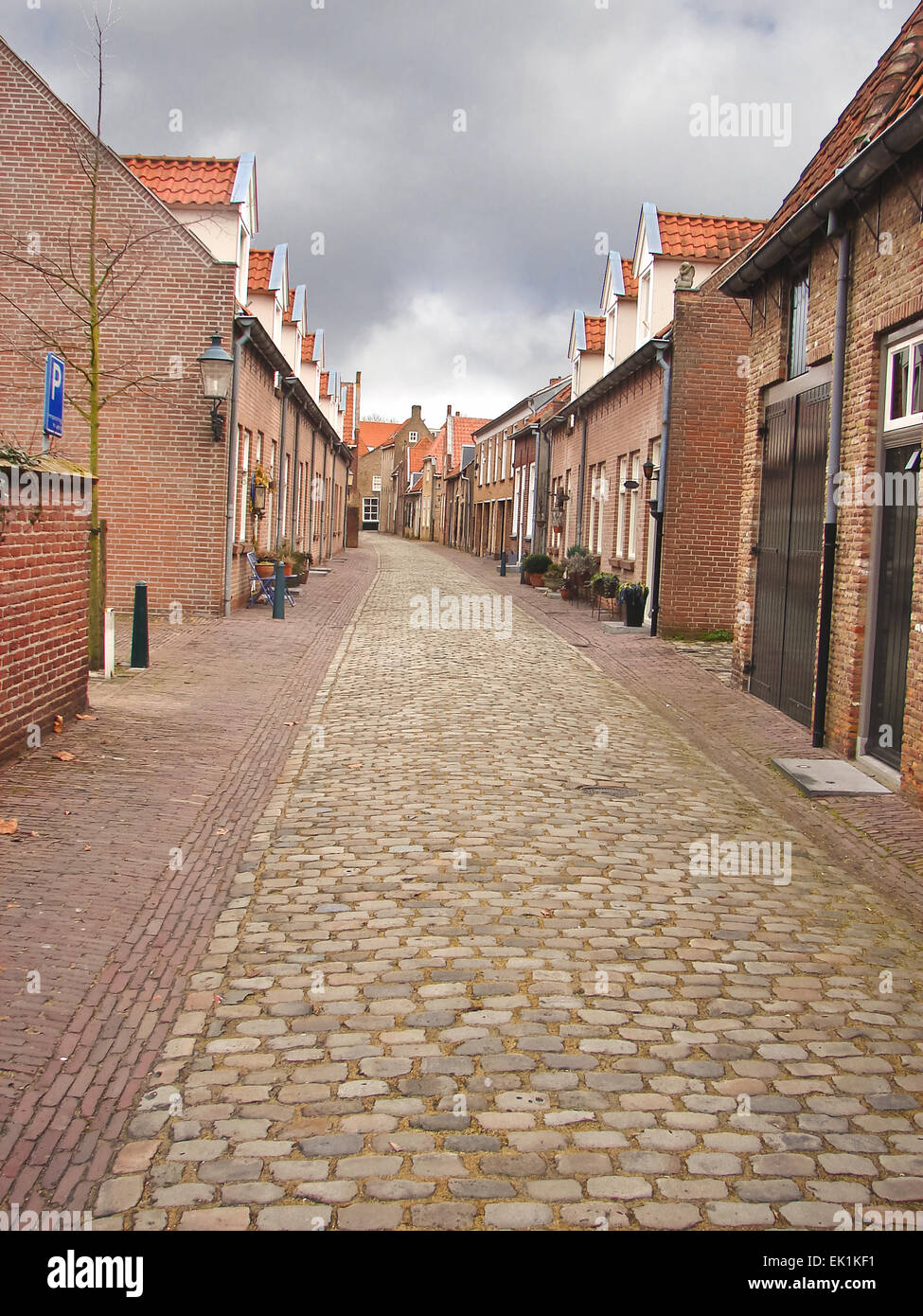 Street in the Dutch town of Heusden. Netherlands Stock Photo - Alamy
