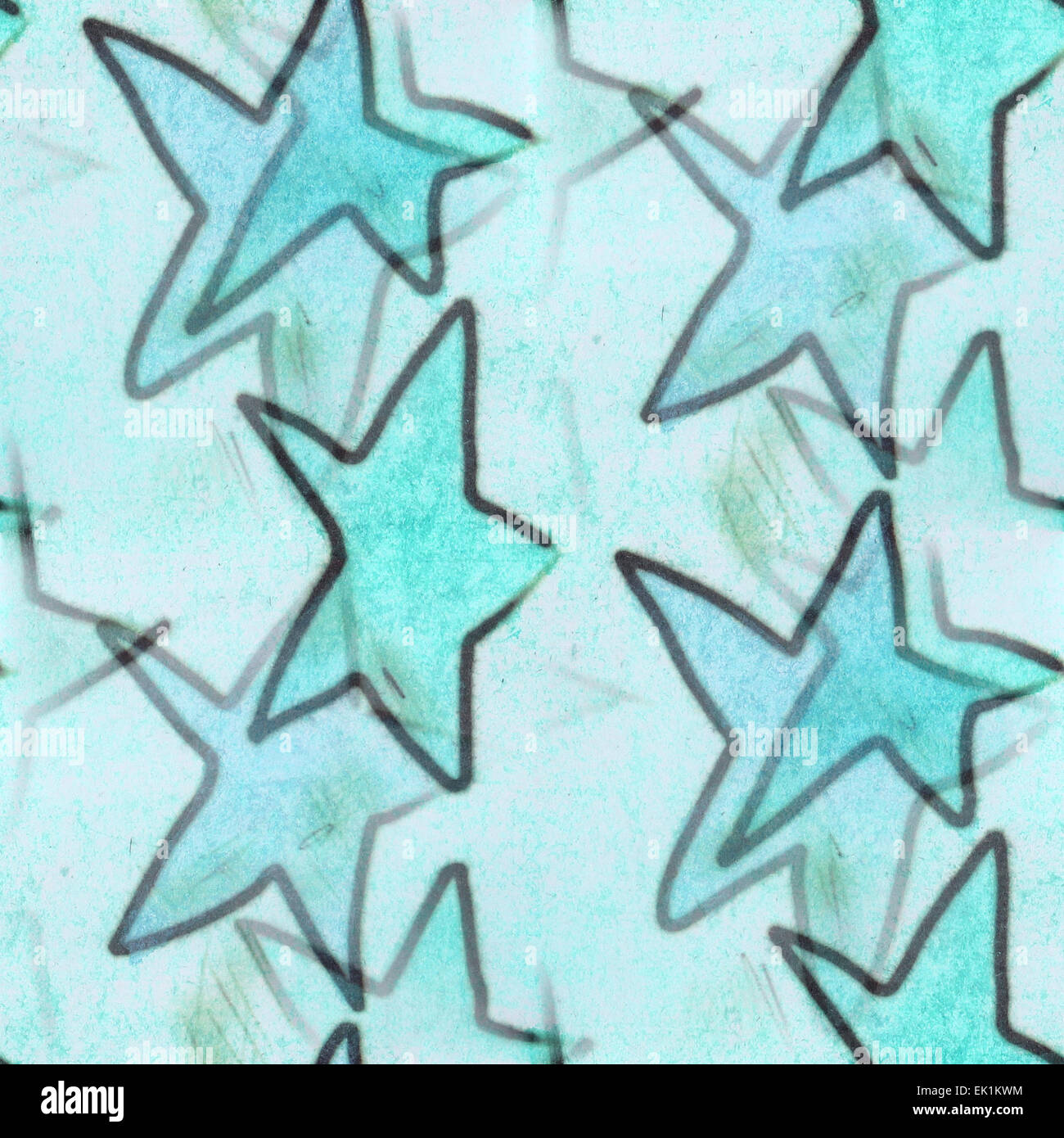 seamless turquoise stars texture background wallpaper pattern an Stock ...