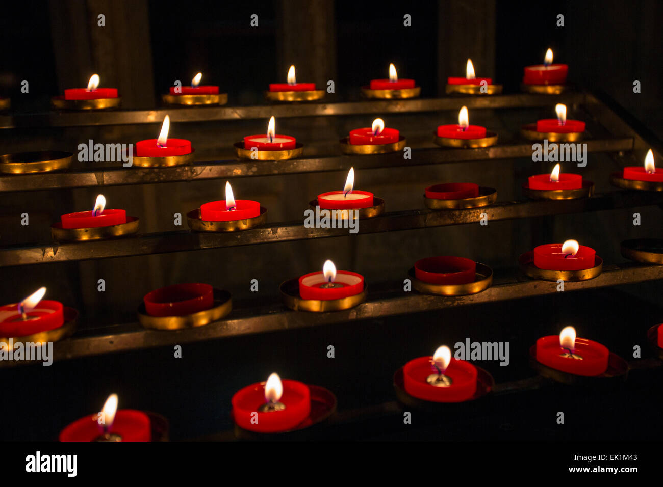 Candles Gloucester Cathedral England Stock Photo - Alamy