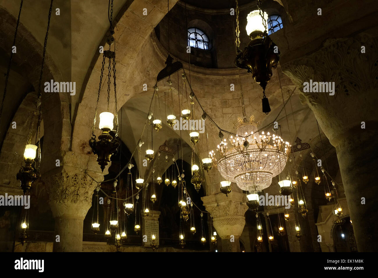 View of the arched dome of Saint Helena Chapel at the Holy Sepulchre ...