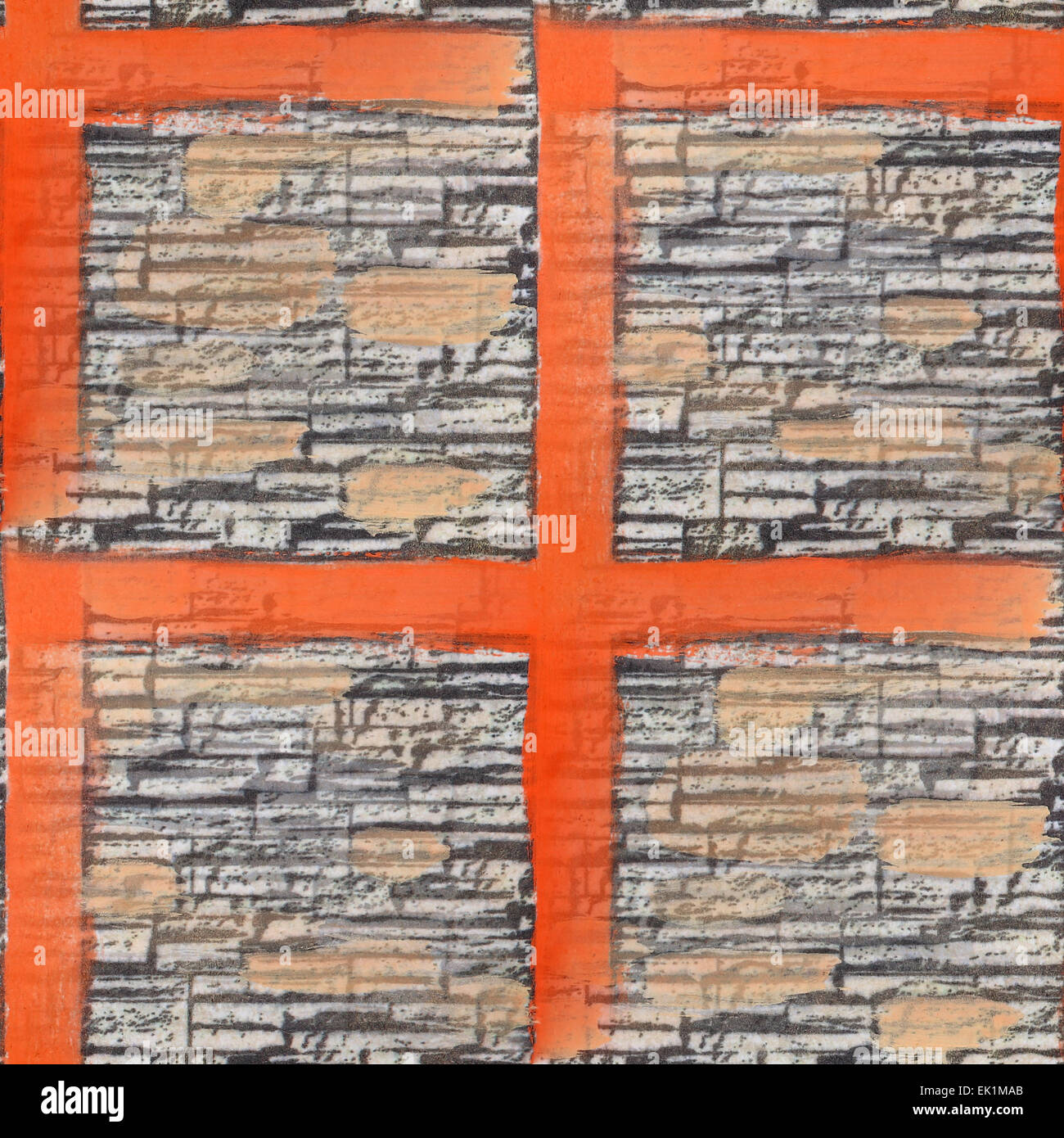 seamless orange cross texture background wallpaper pattern ancie Stock ...
