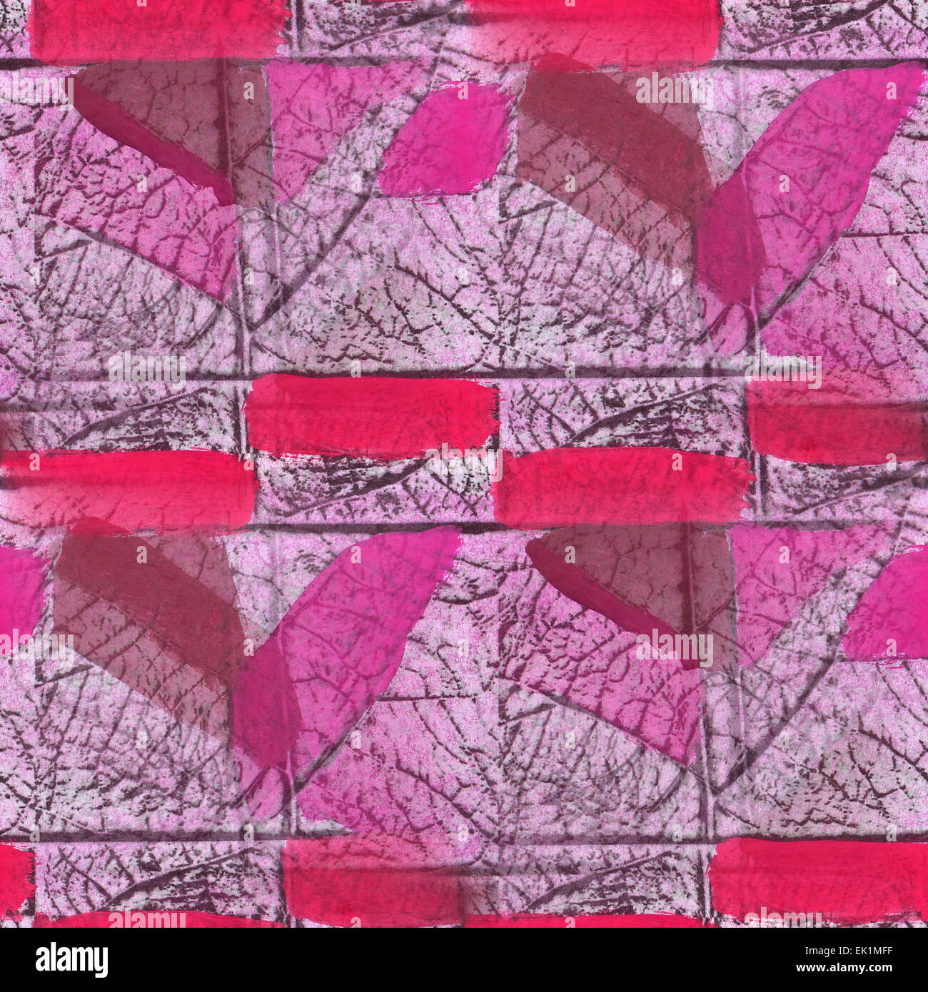 seamless pink, brown leaves texture background wallpaper pattern Stock ...