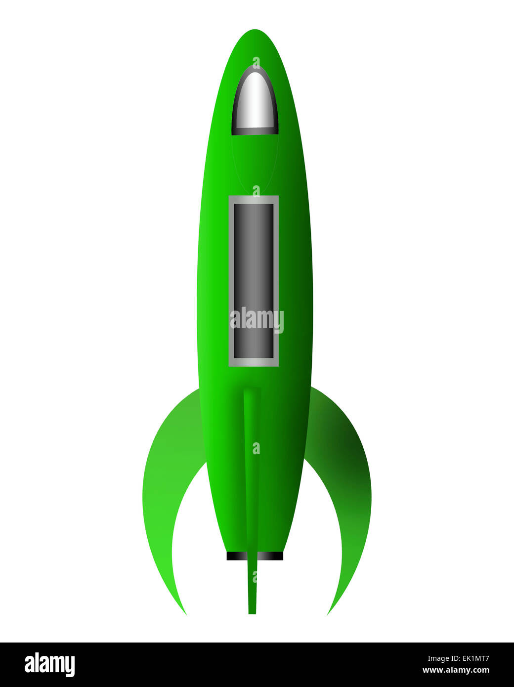 Cartoon rocket isolated on white background Stock Photo - Alamy