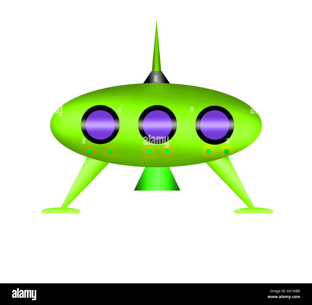 Cartoon rocket isolated on white background Stock Photo - Alamy