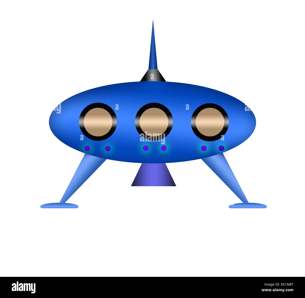 Cartoon rocket isolated on white background Stock Photo - Alamy