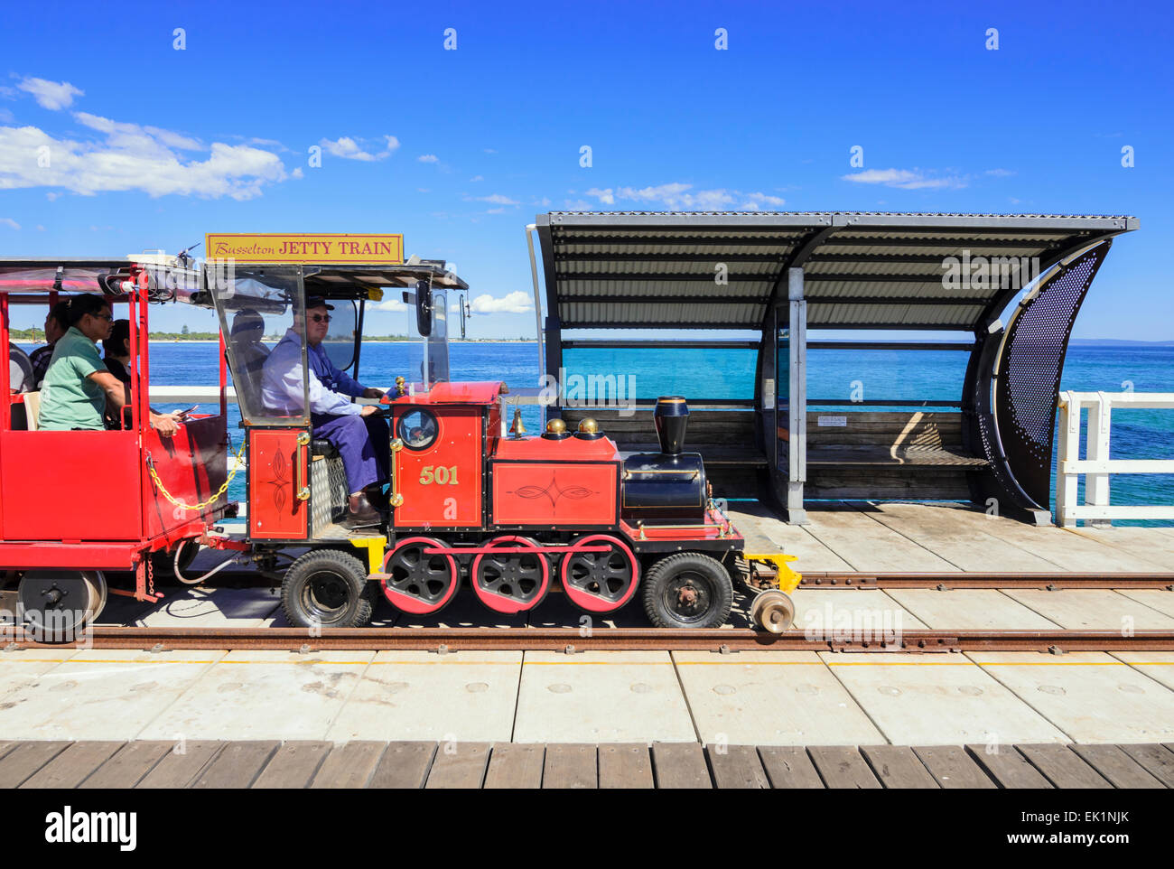 Busselton Jetty Train, Busselton, Western Australia, Australia Stock ...