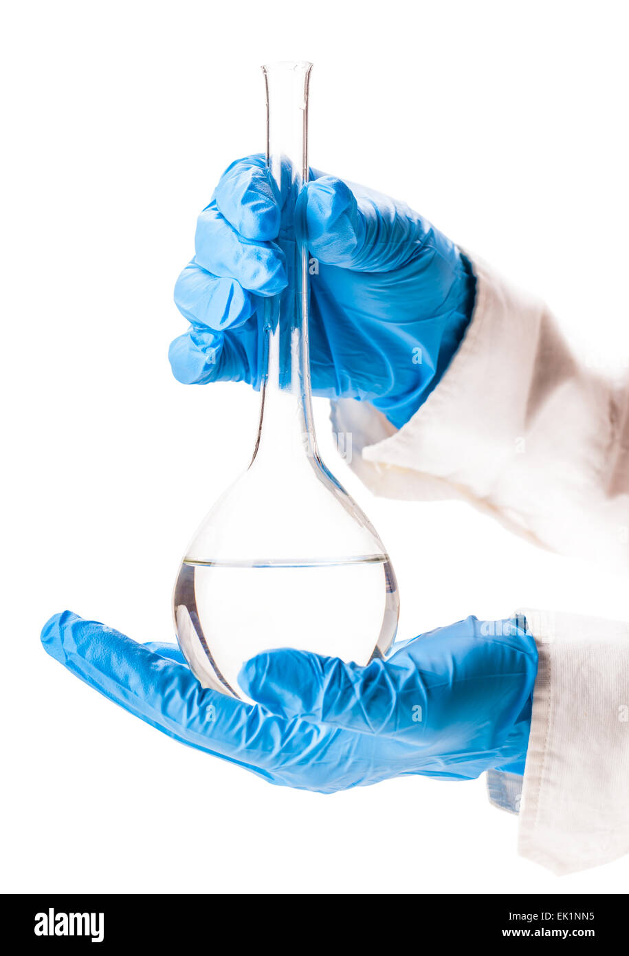 Hand holds flask glass hi-res stock photography and images - Alamy