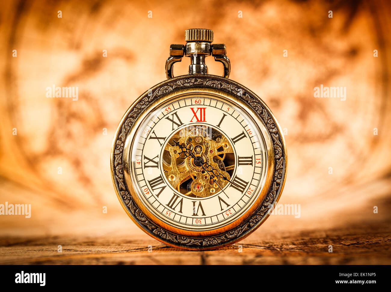 Vintage Antique pocket watch Stock Photo - Alamy