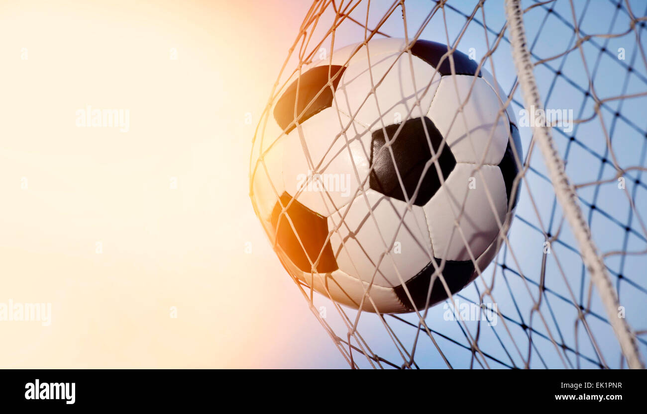 Soccer ball net hi-res stock photography and images - Alamy