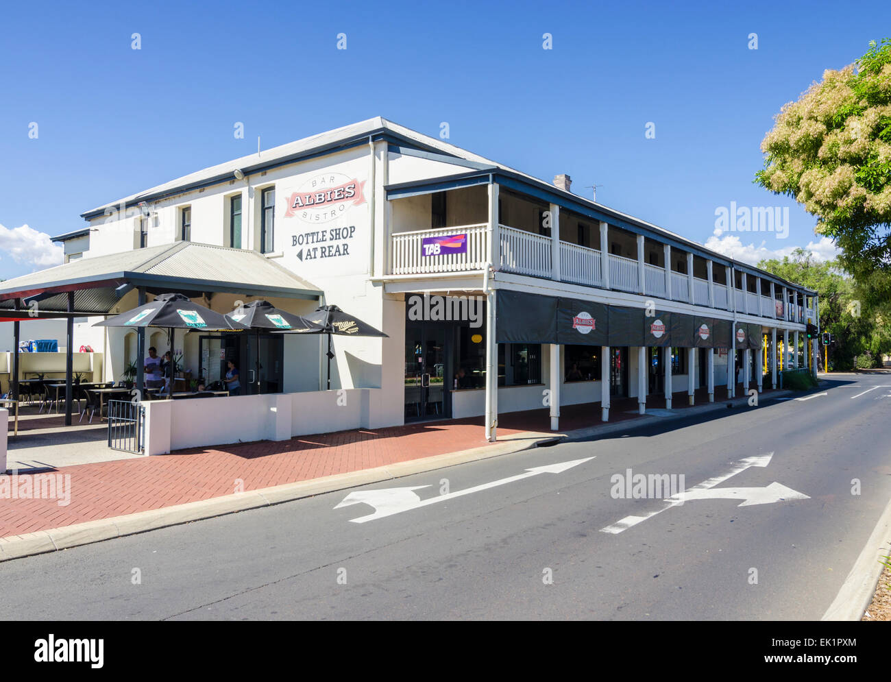 The old Commercial Hotel, now Albies Bar and Bistro in Busselton ...