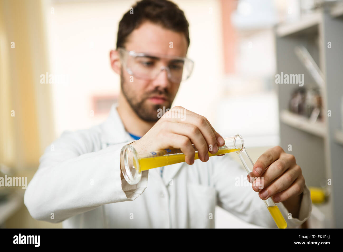 Young man in the lab Stock Photo - Alamy