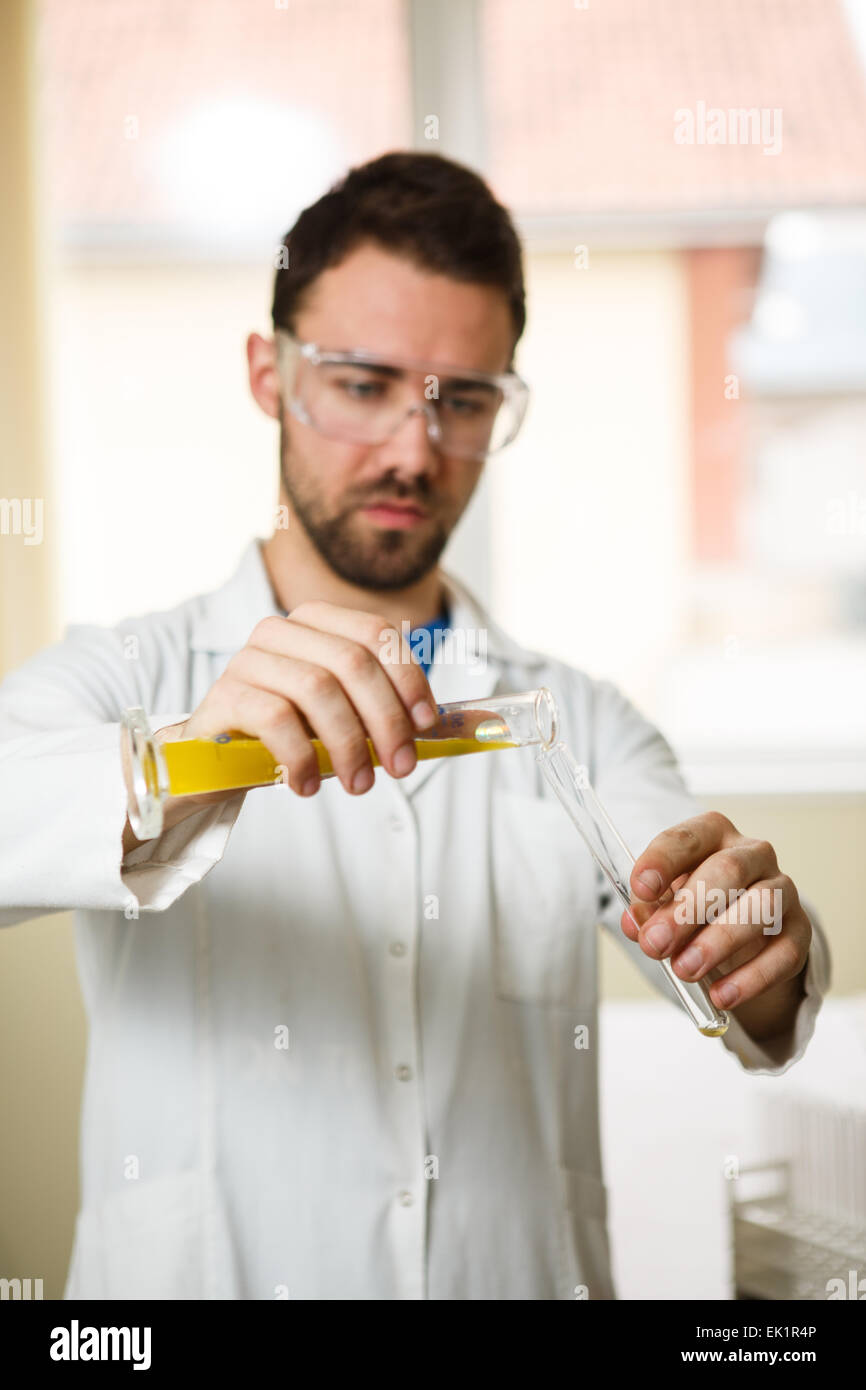 Young man in the lab Stock Photo - Alamy