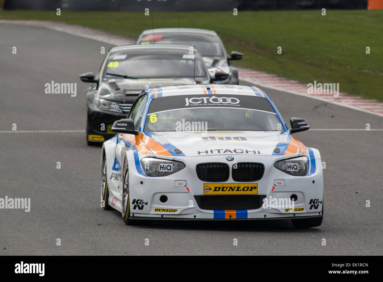 Brands Hatch, Fawkham, Longfield, UK. 5th April, 2015. Rob Collard and ...