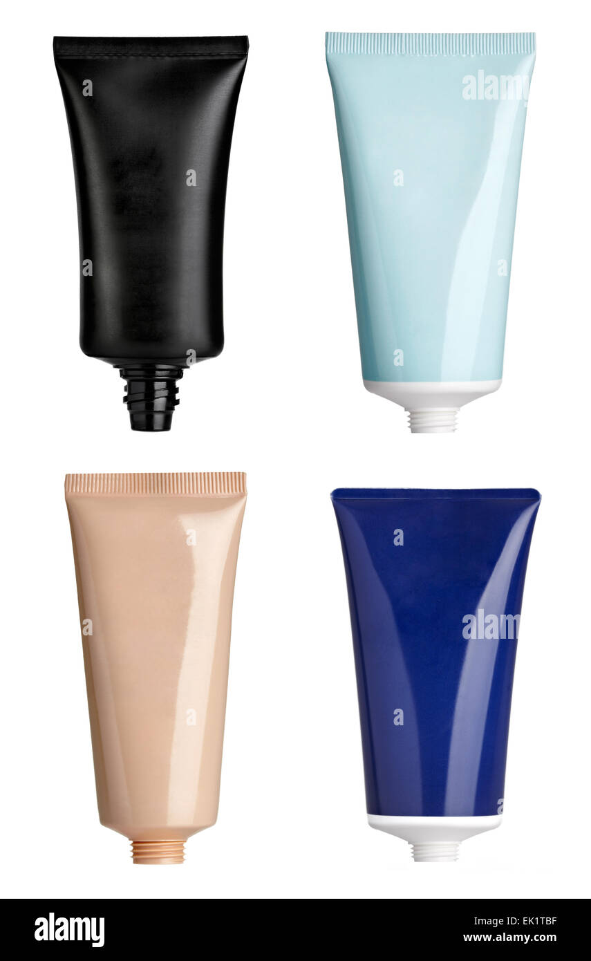 beauty cream jar, tube and container Stock Photo - Alamy