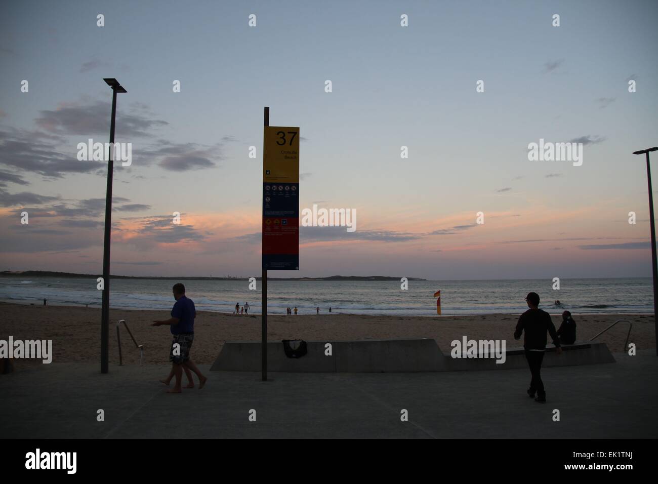 Cronulla Beach at sunset Stock Photo - Alamy