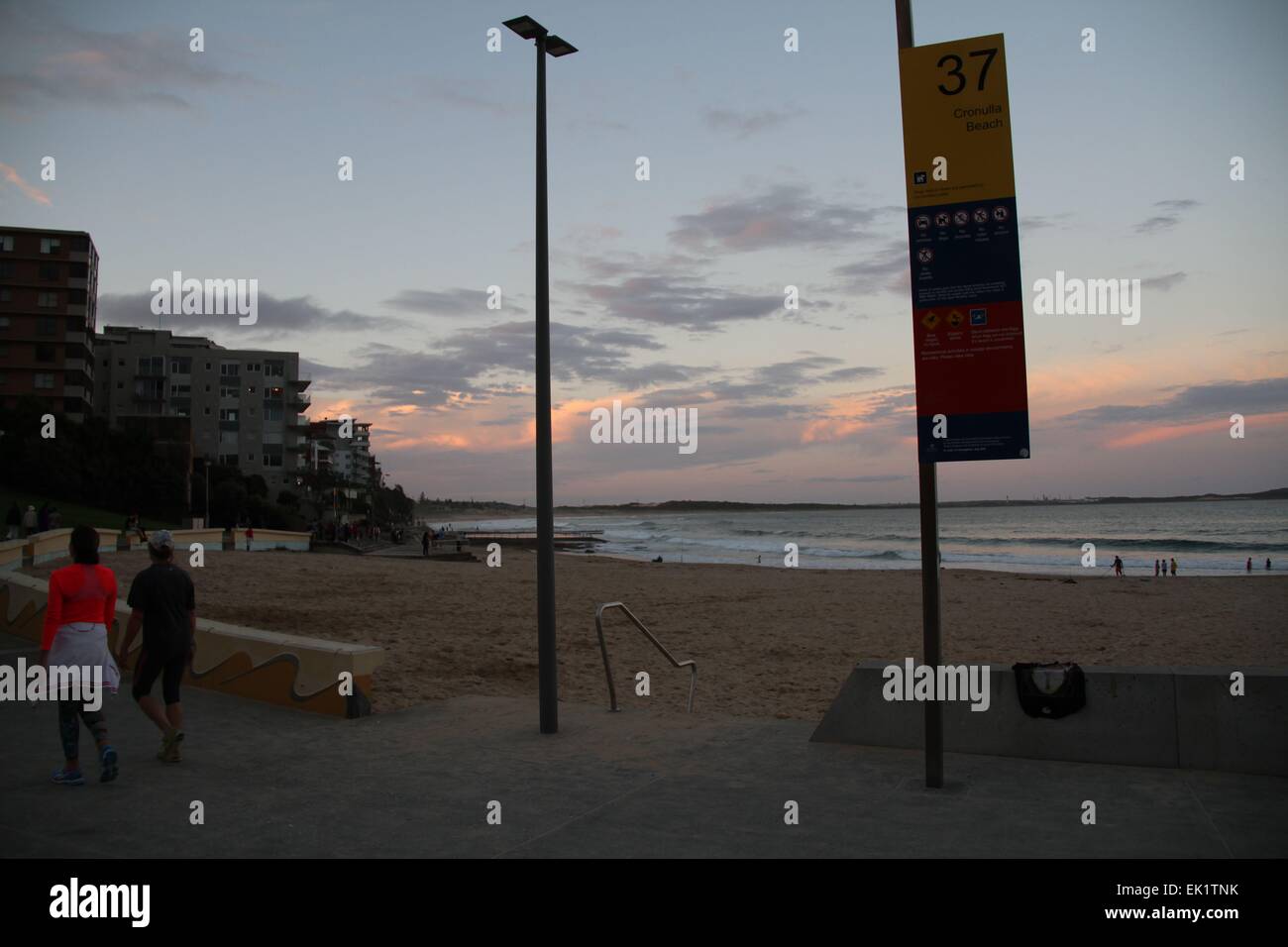 Cronulla Beach at sunset Stock Photo - Alamy