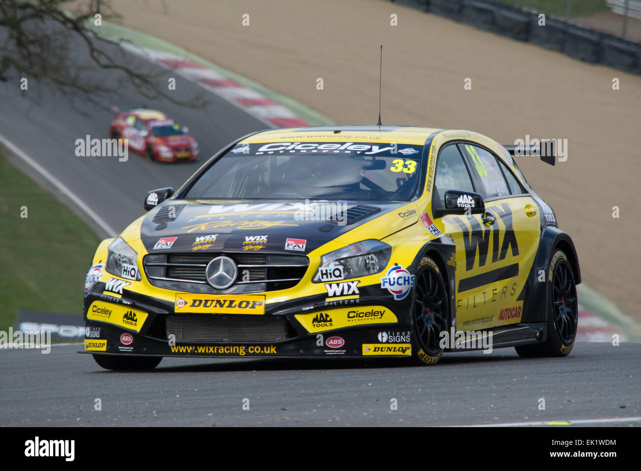 Brands Hatch, Fawkham, Longfield, UK. 5th April, 2015. Adam Morgan and ...