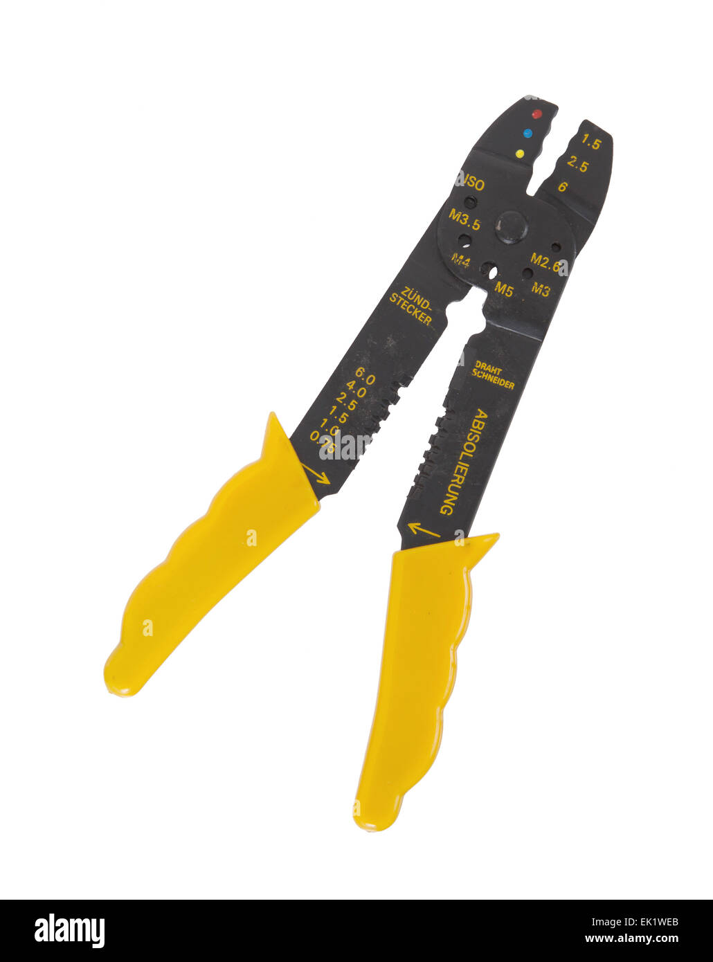 Multifunctional crimper isolated on a white background Stock Photo - Alamy