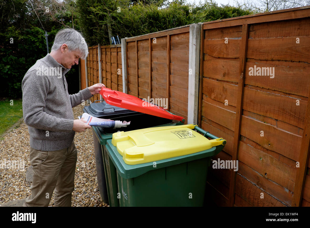Plastic Wheelie Bins High Resolution Stock Photography and Images - Alamy