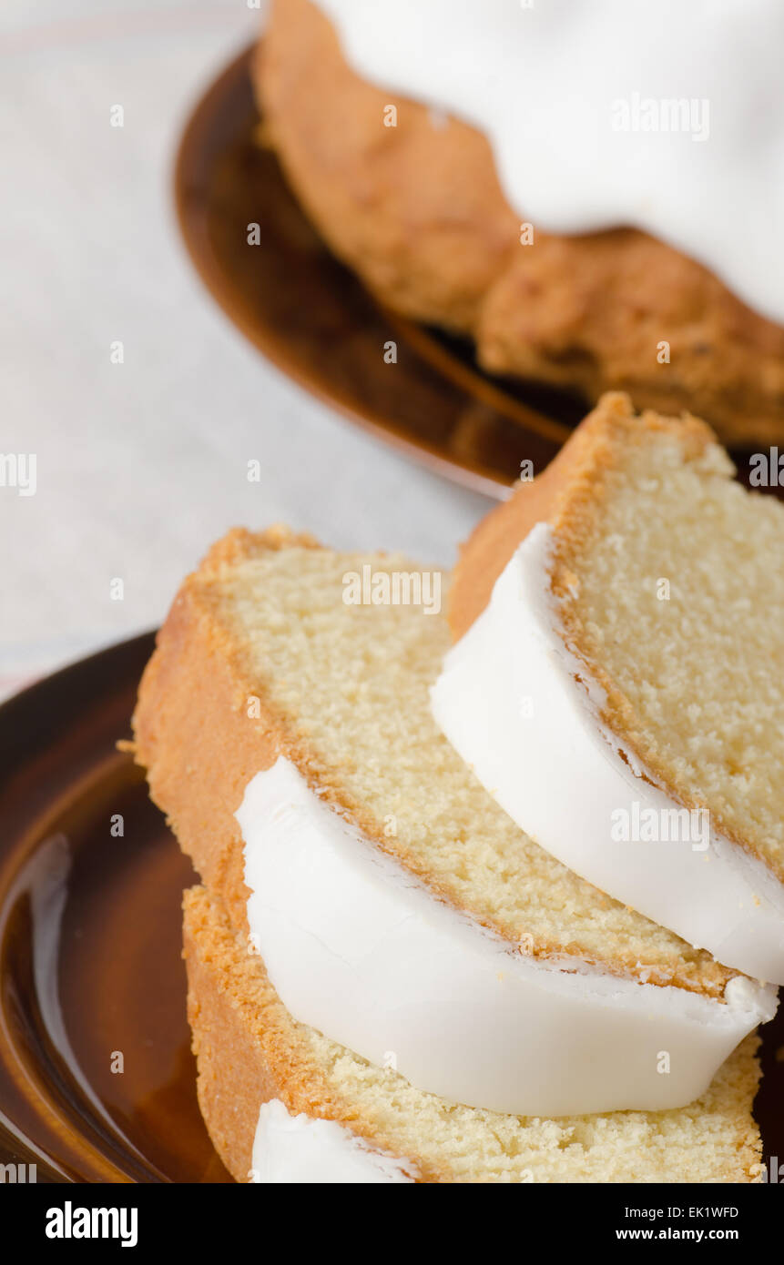 traditional Easter ring cake on table Stock Photo - Alamy