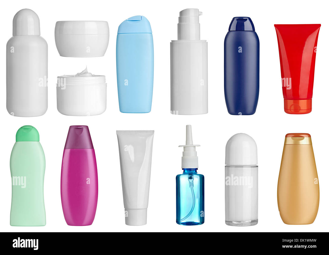 Set cosmetic cream jar Cut Out Stock Images & Pictures - Alamy