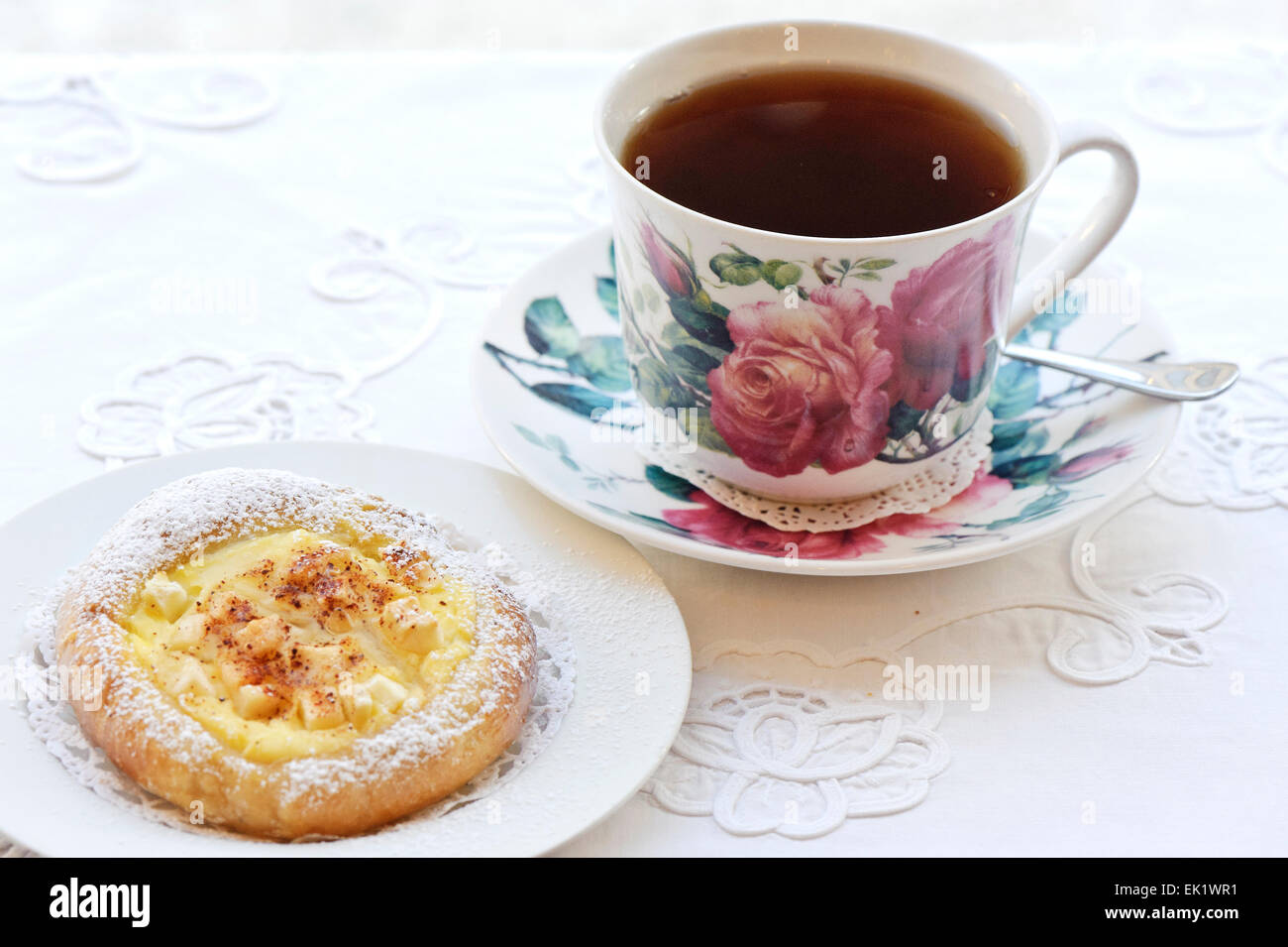 Tea and pastry Stock Photo - Alamy