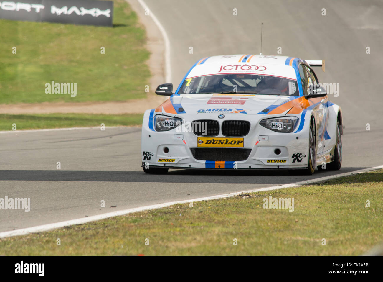 Brands Hatch, Fawkham, Longfield, UK. 5th April, 2015. Sam Tordoff and ...