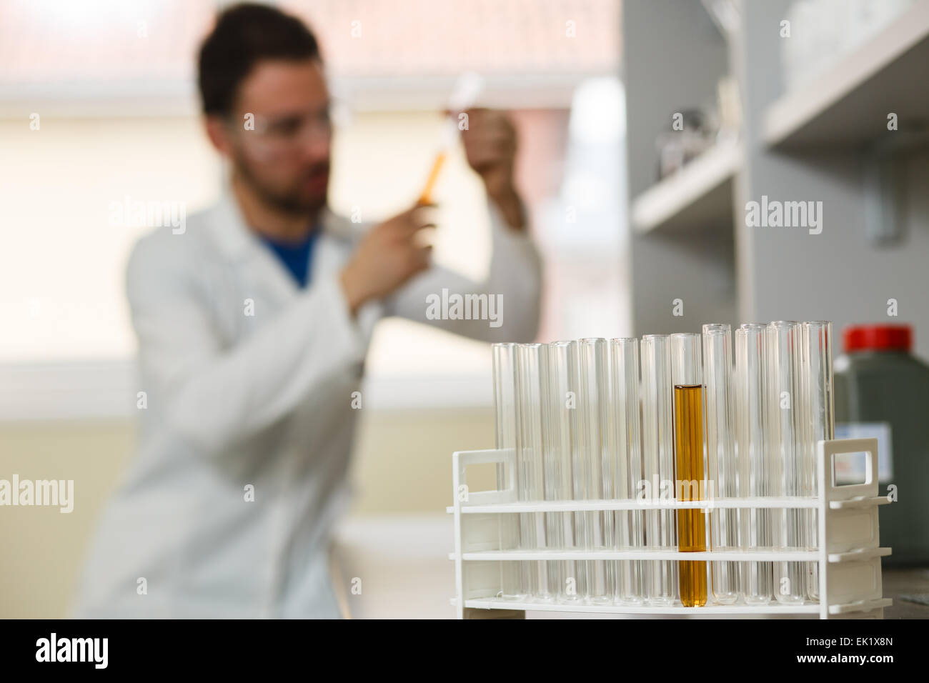 Young man in the lab Stock Photo - Alamy
