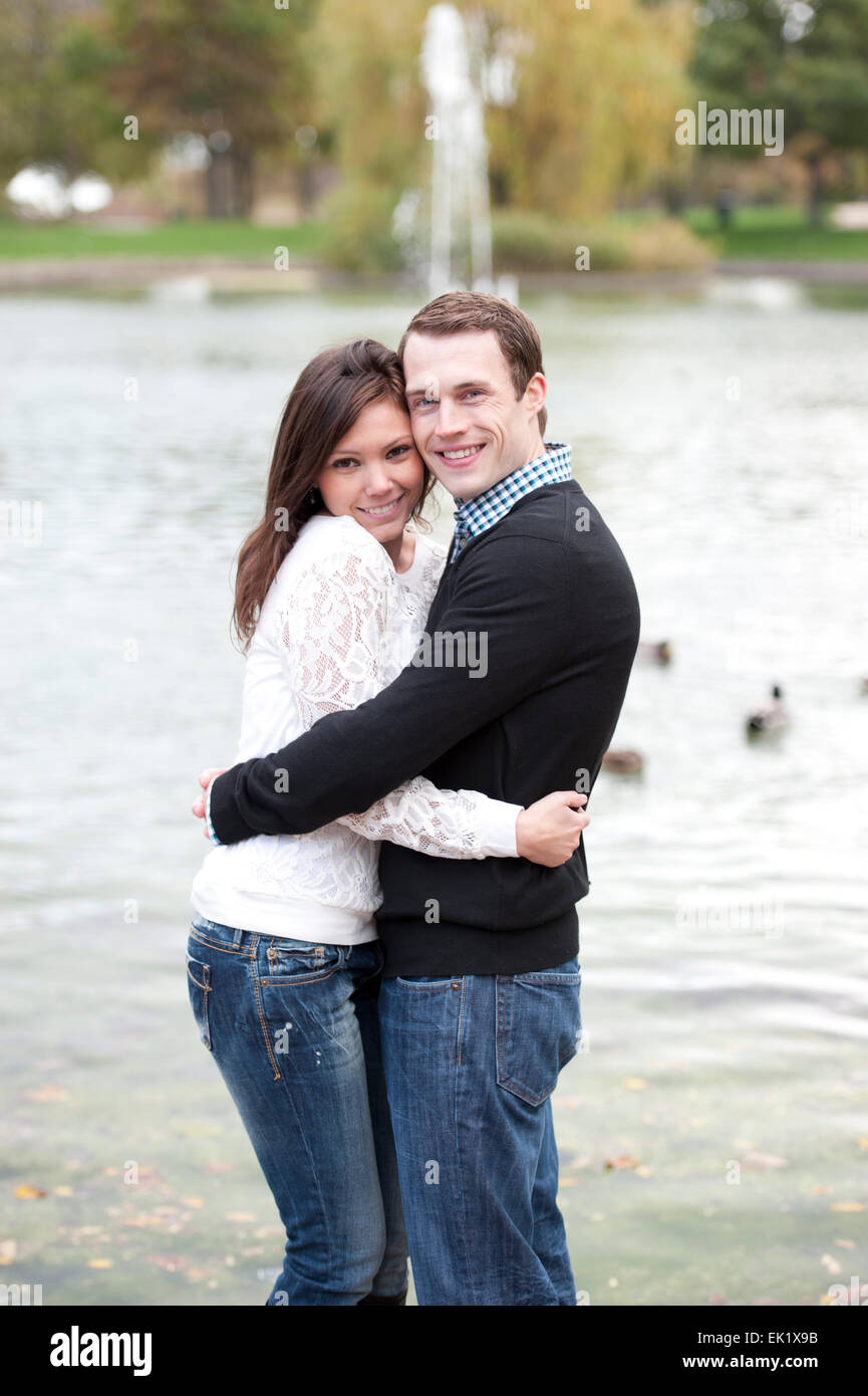 Happy Young Couple Stock Photo - Alamy