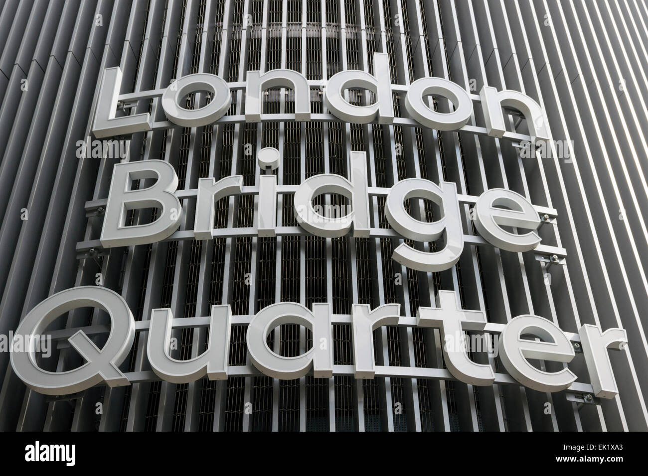 London Bridge Quarter sign on building, London Bridge Stock Photo - Alamy