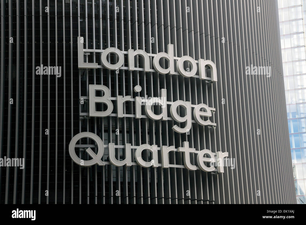 London Bridge Quarter sign on building, London Bridge Stock Photo - Alamy
