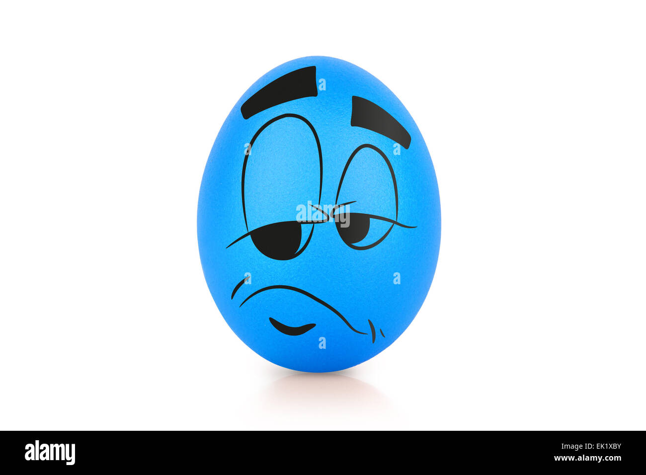 Blue Sad Crying Face