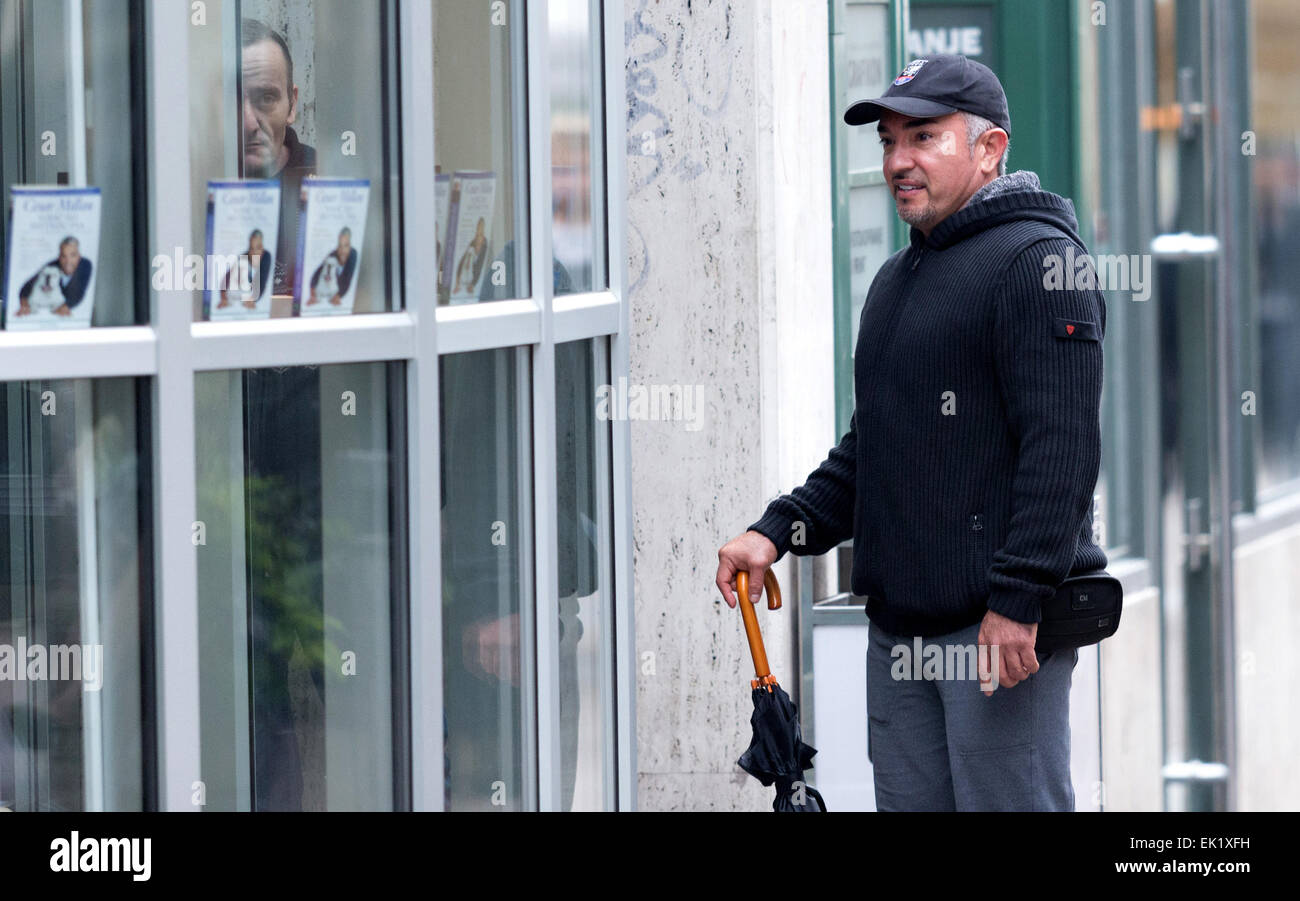 Dog trainer Cesar Millan, star of the reality show 'Dog Whisperer with ...