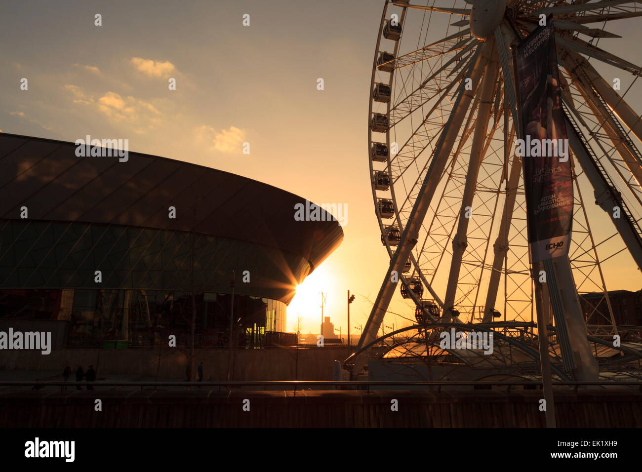 The Wheel of Liverpool tourist attraction, Albert Dock Stock Photo - Alamy