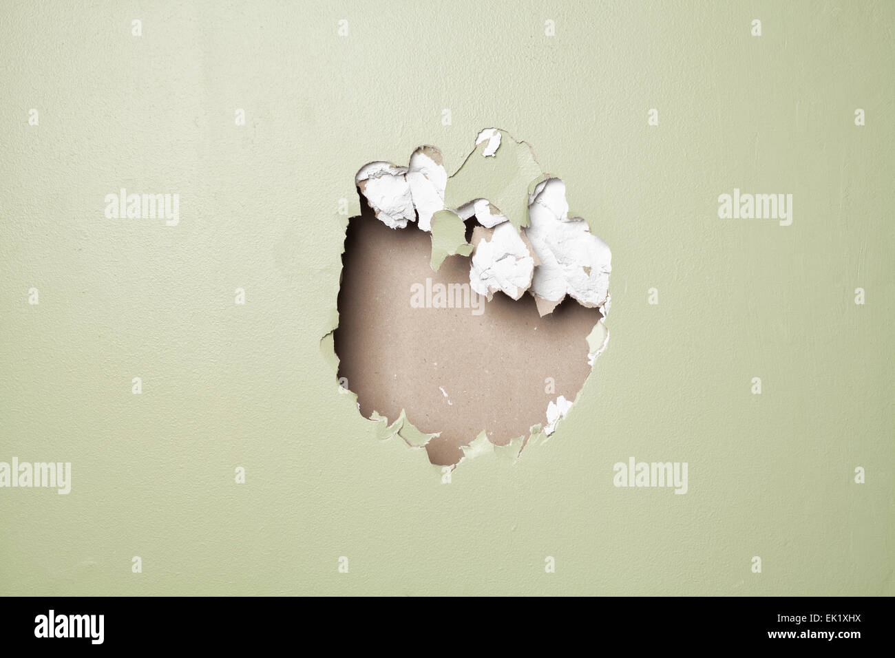 smash wall green background Stock Photo - Alamy