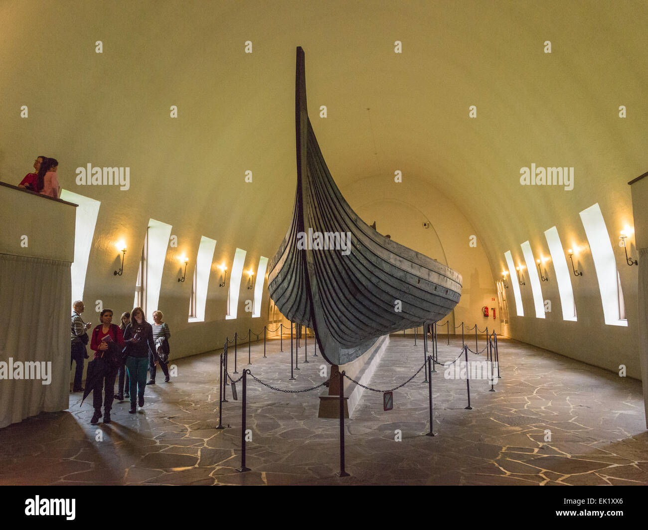 Gokstad ship at the Viking Ship Museum, Bygdøy, Oslo, Norway Stock ...
