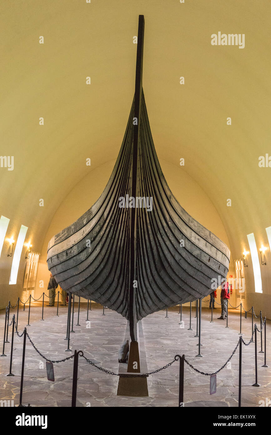 Gokstad ship at the Viking Ship Museum, Bygdøy, Oslo, Norway Stock ...