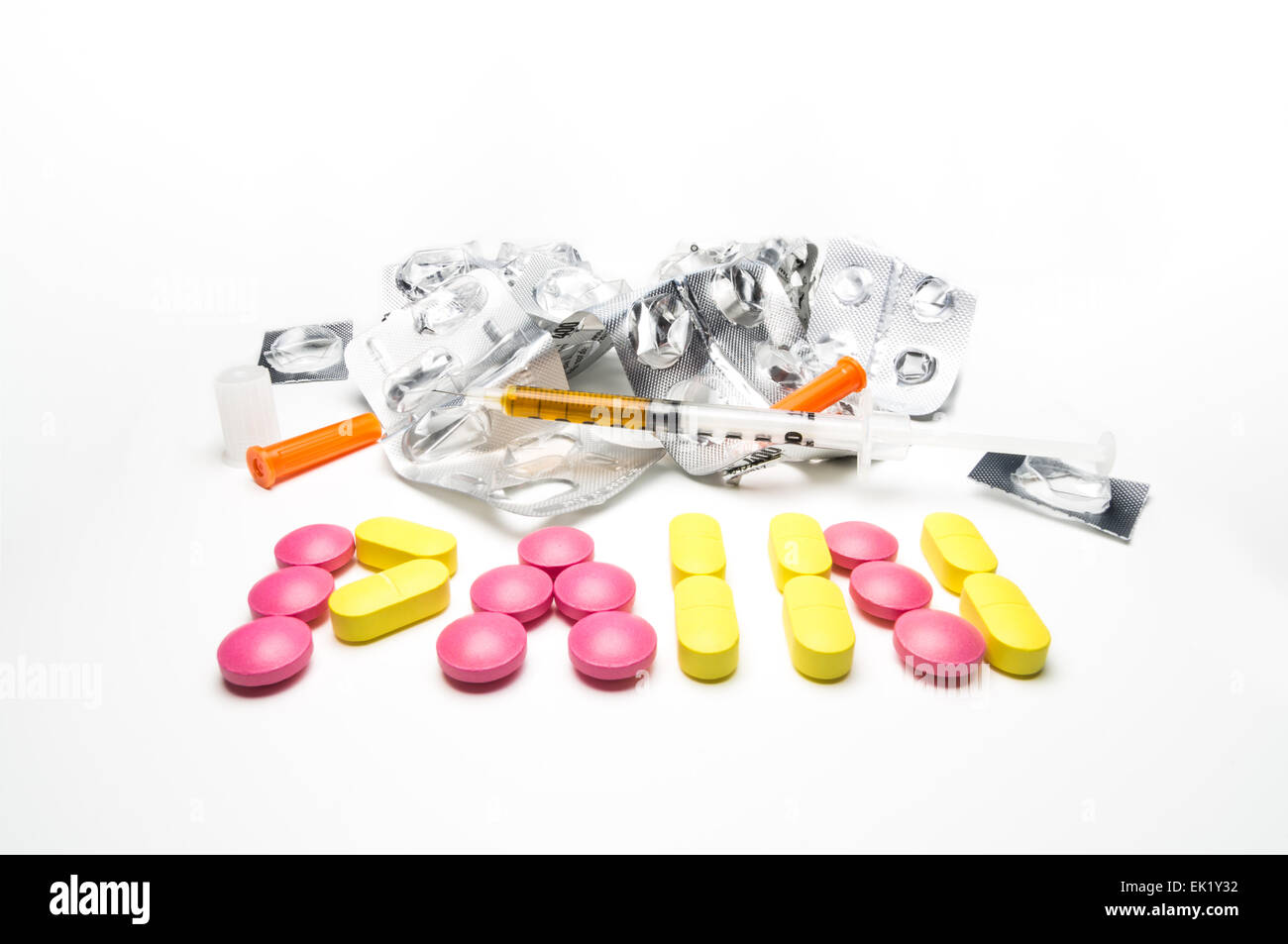 Drugs and pills on display Stock Photo - Alamy