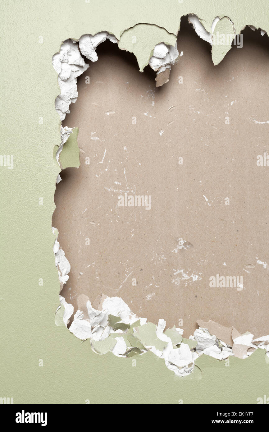 smash wall green background Stock Photo - Alamy