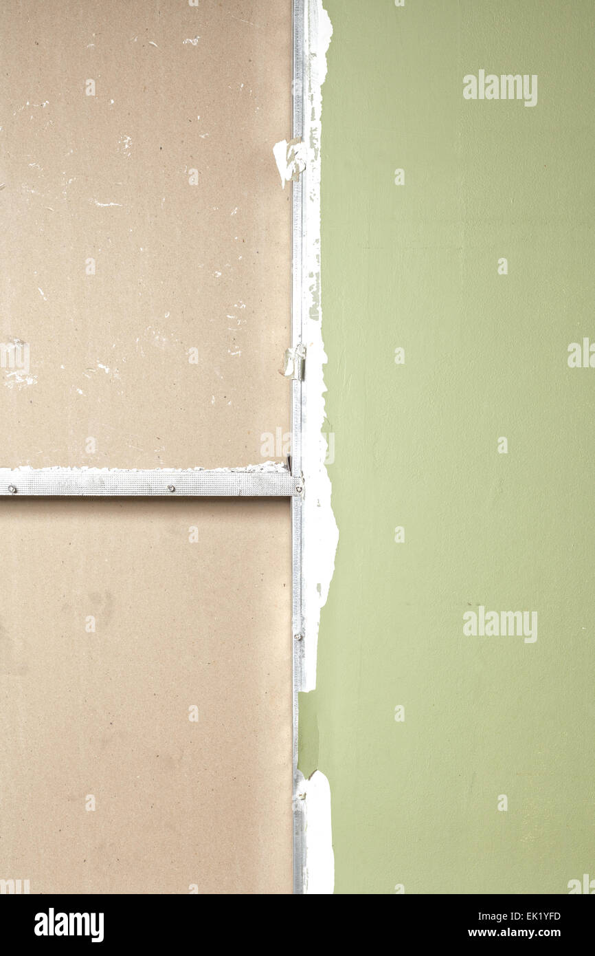 smash wall green background Stock Photo - Alamy