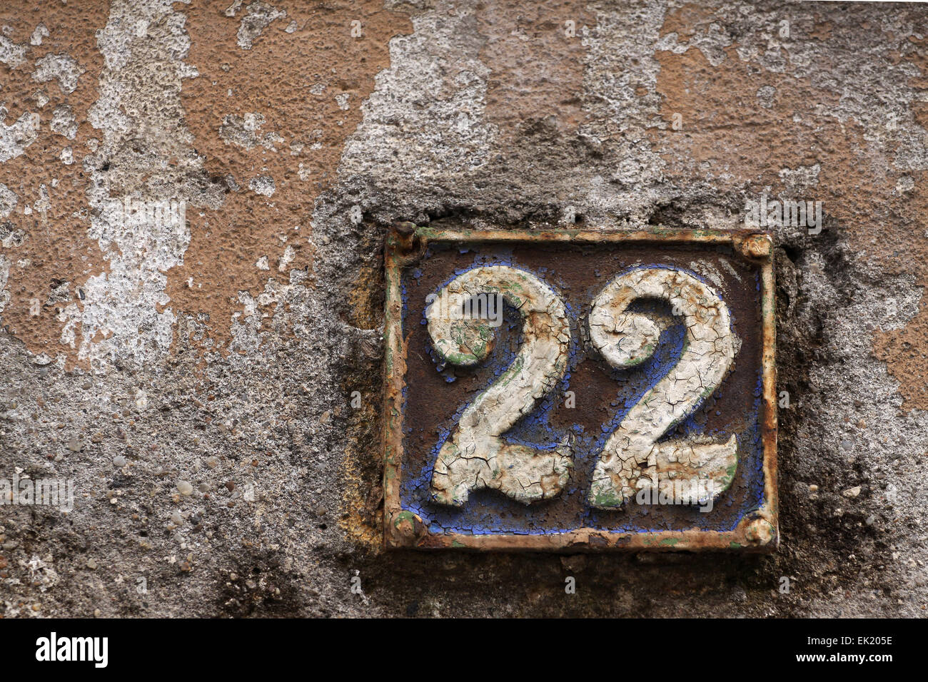 House numbers in different styles and colors (concept for real estate ...