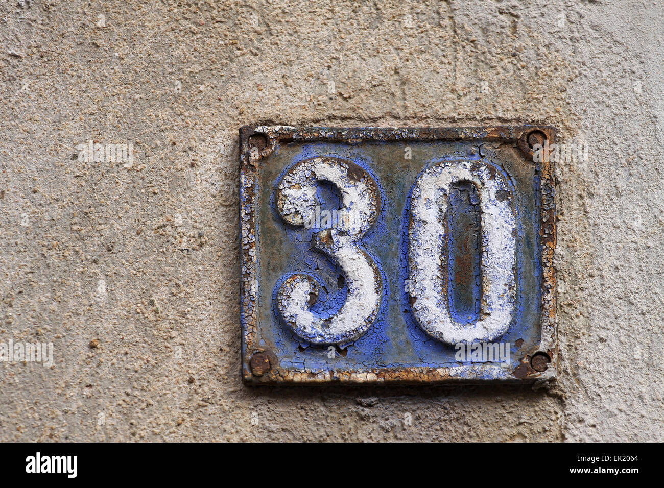 House numbers in different styles and colors (concept for real estate ...