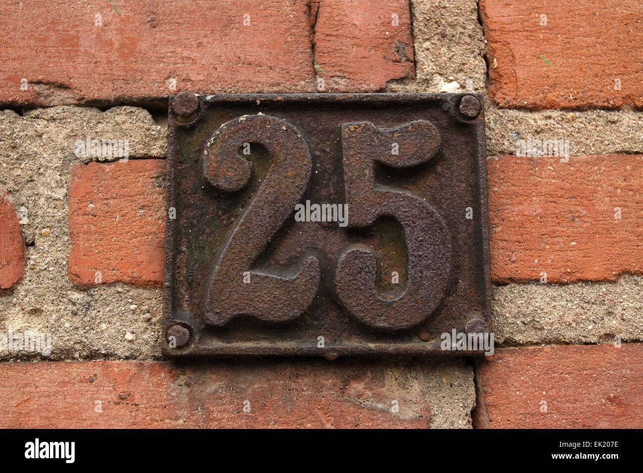 House numbers in different styles and colors (concept for real estate ...