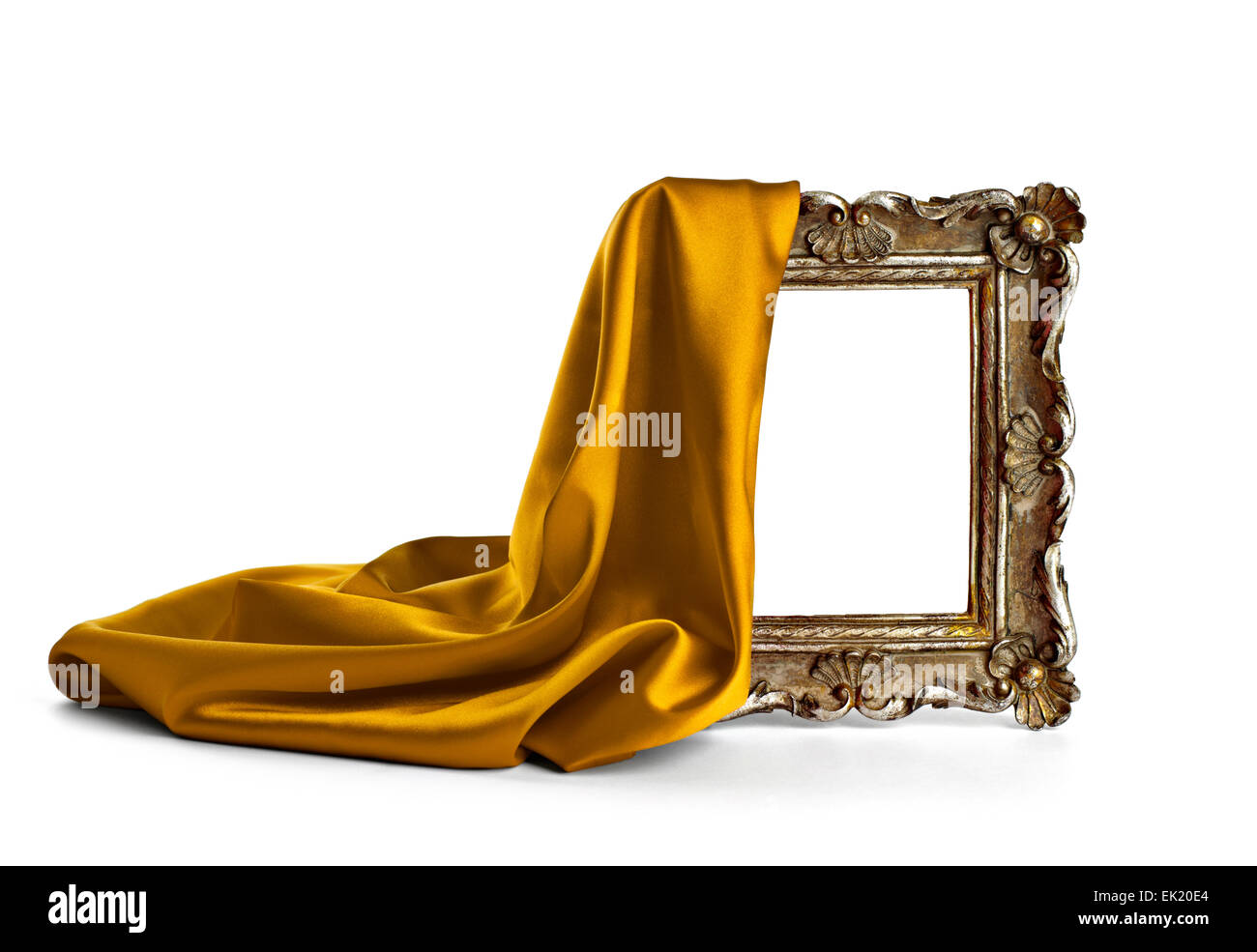 Gold satin silk fabric Cut Out Stock Images & Pictures - Alamy