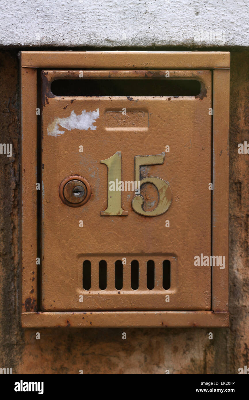 Vintage letter-box, retro, Sofia, Bulgaria Stock Photo - Alamy